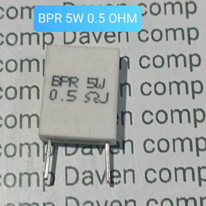 RESISTOR BPR 5WATT 0.5OHM 5 WATT 0.5 OHM 5W 0.5OHM | Lazada Indonesia