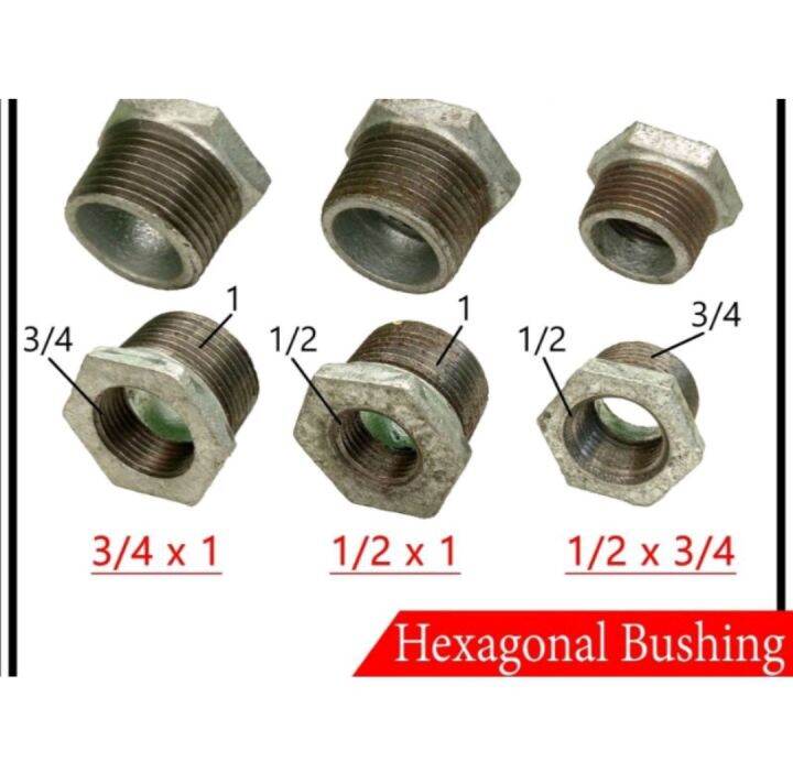 gi bushing s20 and s40 gauge heavy duty | Lazada PH