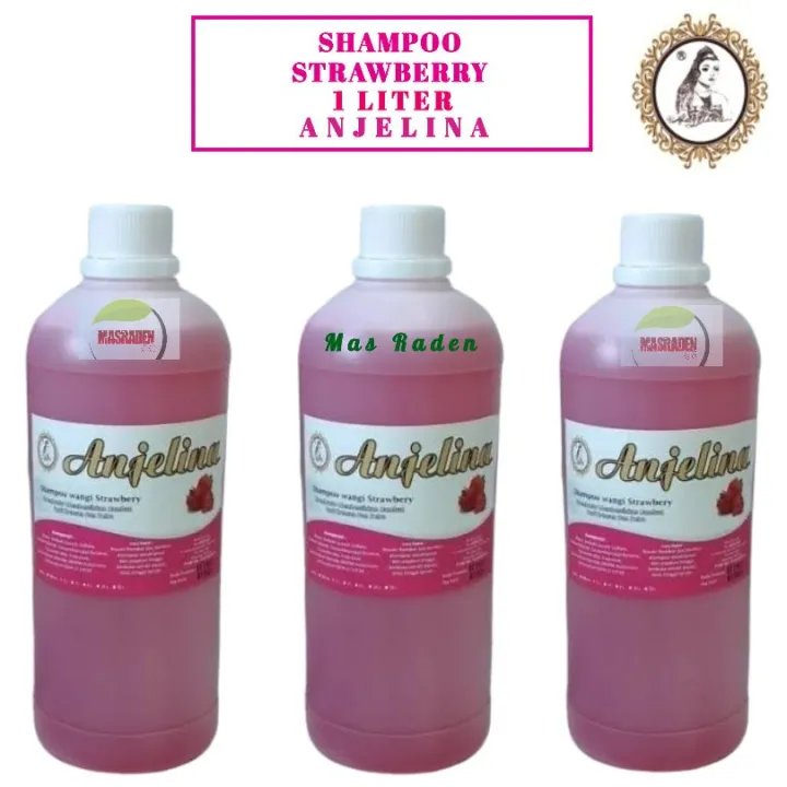 SHAMPOO STRAWBERRY 1LITER SHAMPO SALON WANGI STRAWBERRY SHAMPO BOTOLAN ...