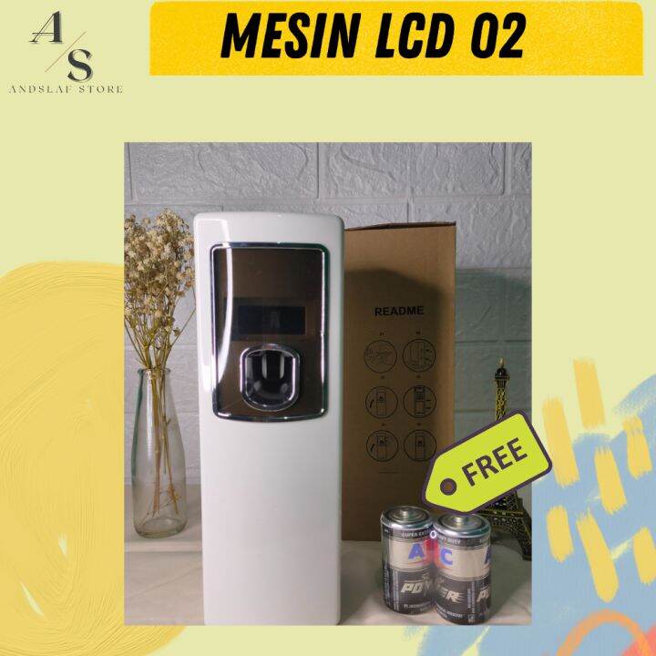 Mesin Dispenser Pengharum Otomatis LCD 02 All In One Kaleng Calmic ...