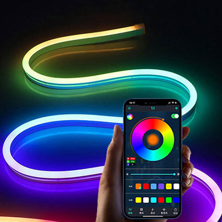 9.8ft desktop background ambient light, Streamer Neon RGB+IC light with ...