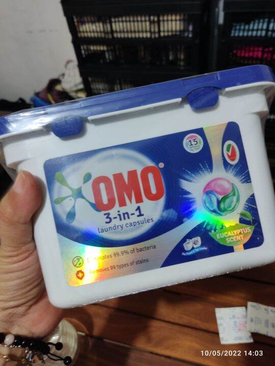 OMO 3 in 1 Laundry Capsules - 15 capsules, 225 grama | Lazada PH