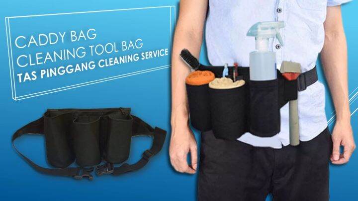 tas cleaning service pinggang pria wanita untuk membawa alat kebersihan ...