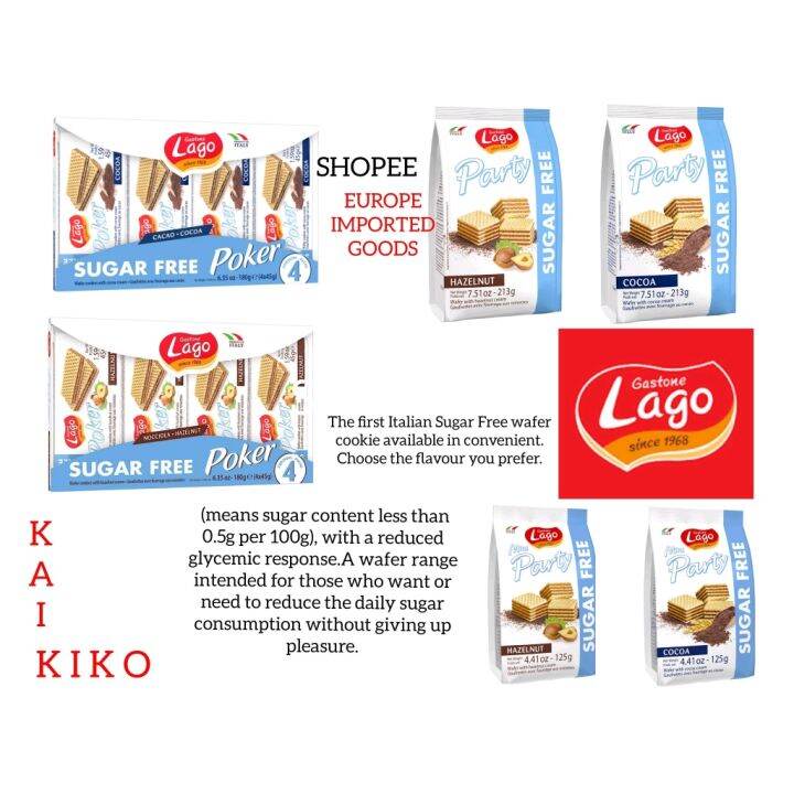 Mini Party Wafer Gastone Lago Wafer Without Sugar | Lazada PH