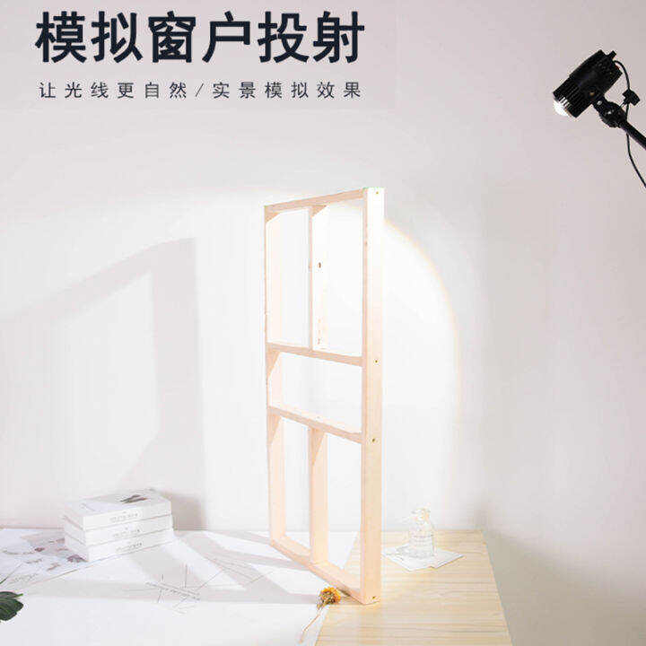 Solid Wood Window Props Simulation Natural Light Background LED ...