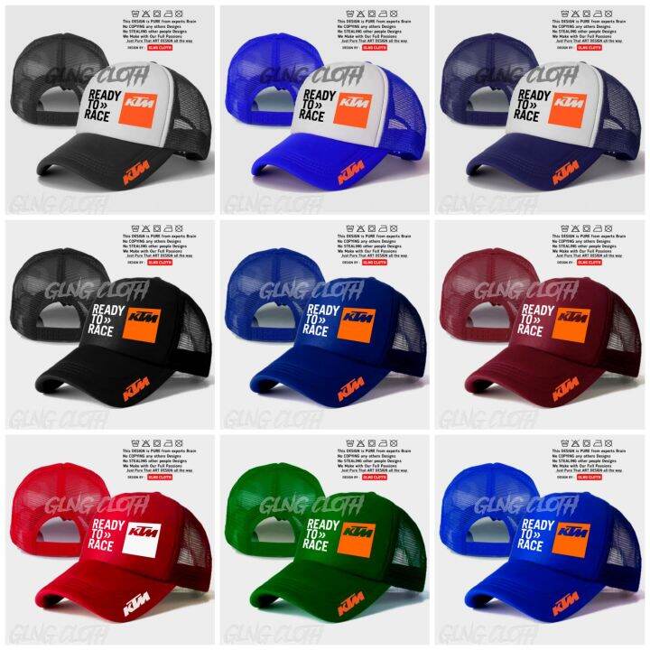 Topi KTM RACING READY TO RACE Trucker Jaring | Lazada Indonesia