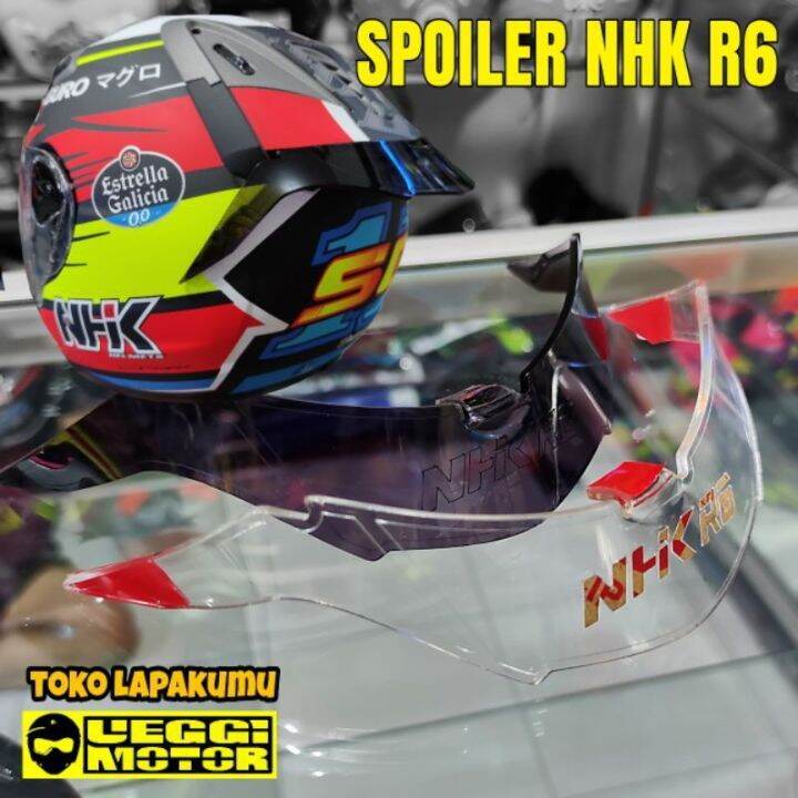 spoiler NHK R6 Spoiler Helm NHK Hitam bening murah | Lazada Indonesia