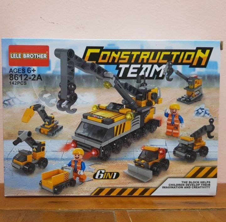 Mainan Lele Brother Lego City Construction 6 in 1 Anak - Mainan Block ...