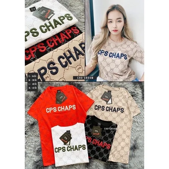 New⭐️CPS เสื้อยืดผ้าคอตตอนเนื้อดี งานปักอก CPS แน่นๆ ผ้านิ่ม เกรดพรีเมี ...