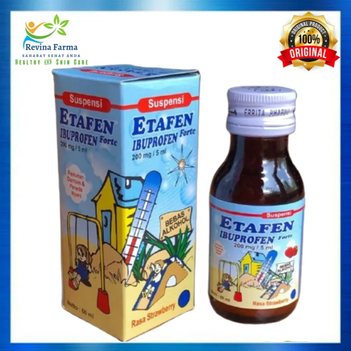 Etafen Forte 60ml Obat Demam Anak, Sakit Gigi, Sakit Kepala 100% Produk ...