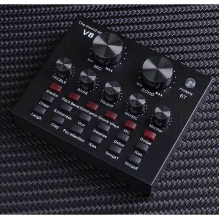 Sound card v8 audio mixer soundcard bluetooth soundtrack soundtrack ...