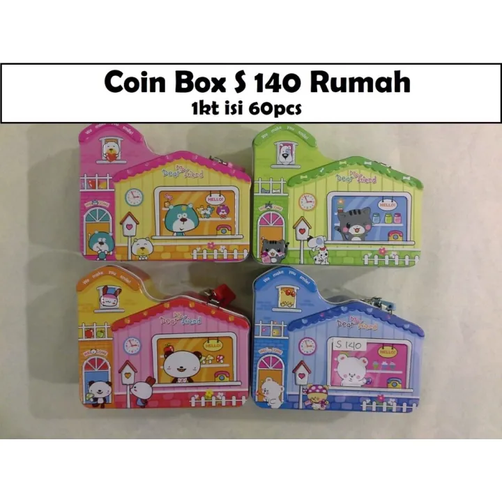 Celengan Rumah Gembok Kunci Coin Box S-140 Rumah | Lazada Indonesia