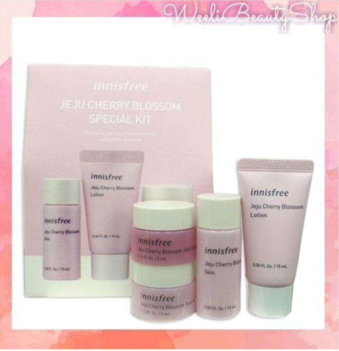 [Sample] [Innisfree] Jeju Cherry Blossom Special Kit (4 Items) | Lazada