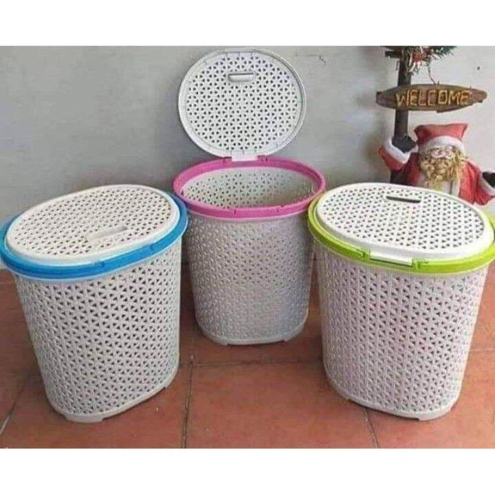 UNITECH RATTAN LAUNDRY BASKET WITH COVER | Lazada PH