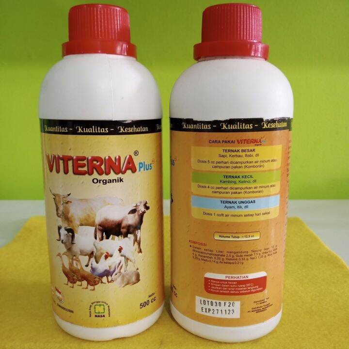 VITERNA ORGANIK PLUS SUPLEMEN PAKAN TERNAK isi 500cc | Lazada Indonesia