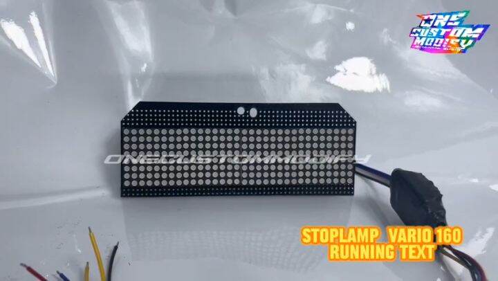 Stoplamp Running Text Animasi Vario 160 2022 2023 Variasi Lampu LED Rem ...