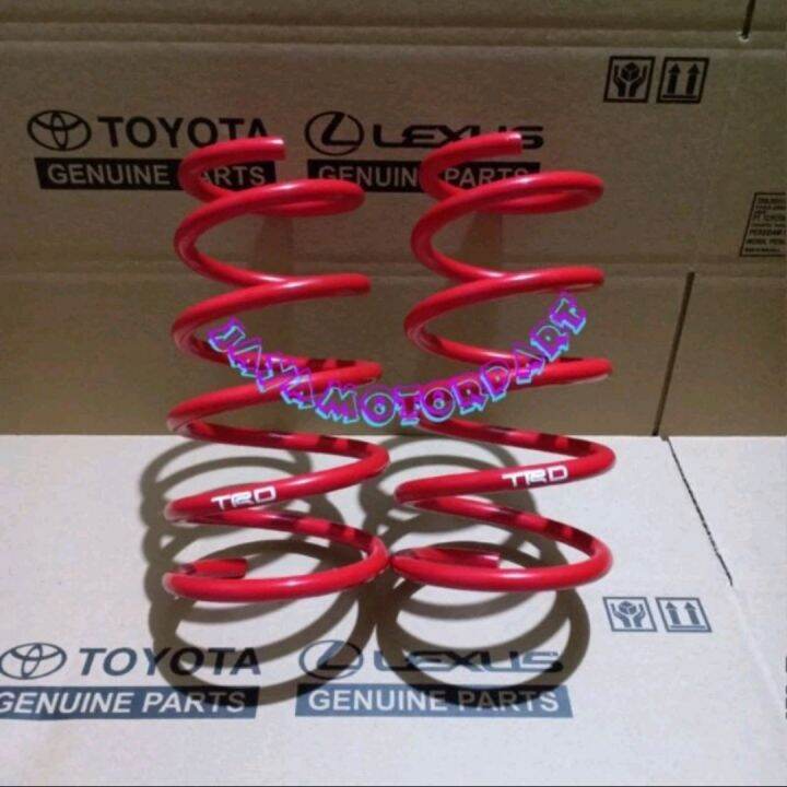coil spring per keong rush depan original TRD Toyota harga 1set R/L ...