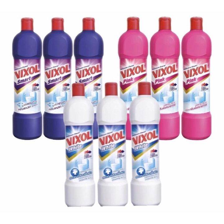 🔥🔥Vixol (แพ็ค 3ขวด) วิกซอล ขนาด 900มล. น้ำยาล้างห้องน้ำและสุขภัณฑ์ **แพ ...