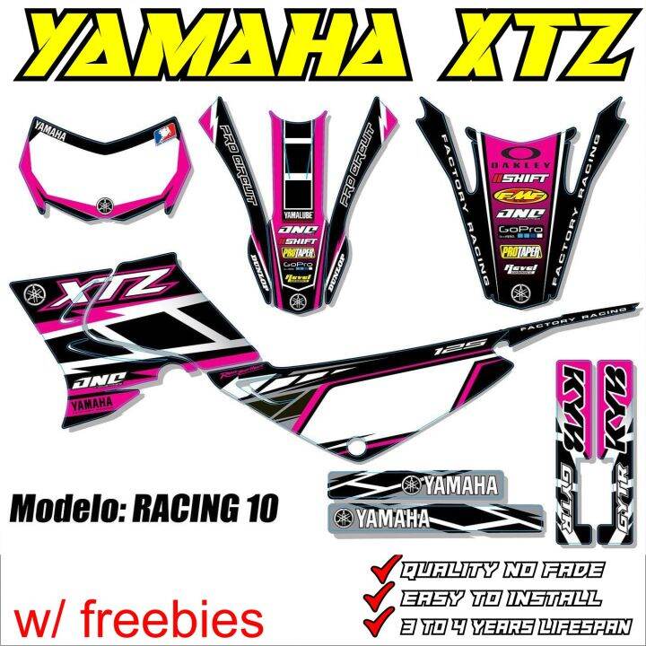 Yamaha XTZ decals sticker, laminated | Lazada PH