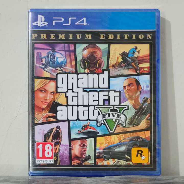 Kaset GTA V New Segel Baru Grand Theft Auto 5 PS4 PS5 Game BD Bluray Disc Playstation Original ...