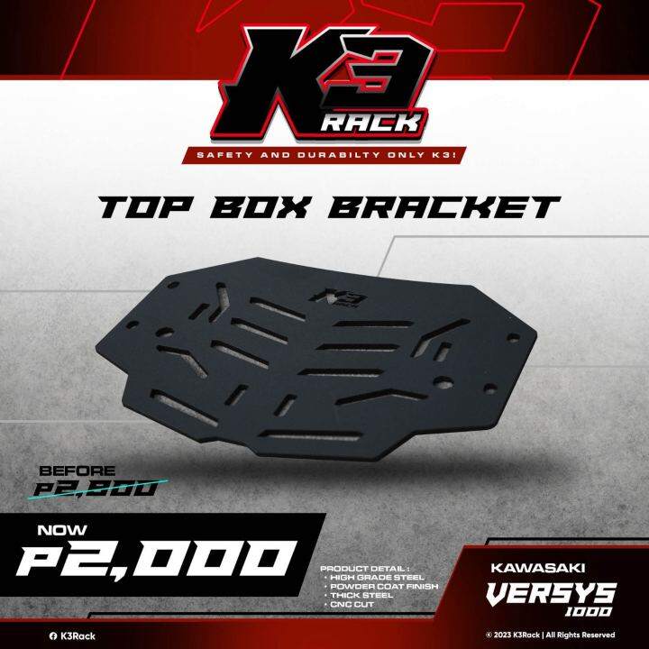 VERSYS 1000 | K3 RACK TOP BOX BRACKET | Lazada PH