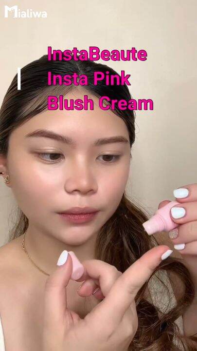 InstaBeaute Insta Pink Blush Cream, Eyelid Cheek Lip Cream Lip Tint ...