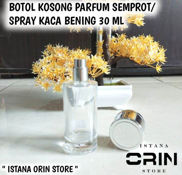 BOTOL KOSONG-PARFUM SEMPROT/SPRAY-KACA BENING-30 ML | Lazada Indonesia