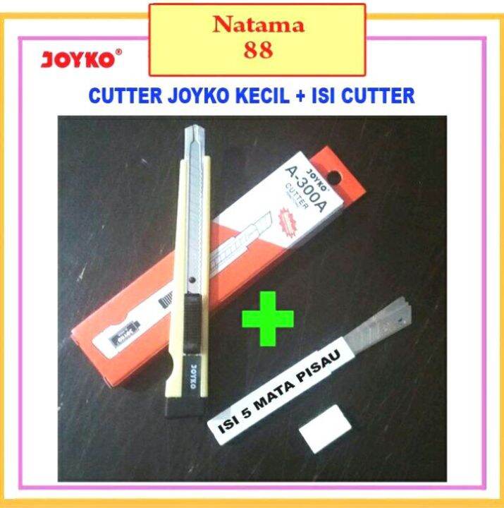 Paket Cutter Joyko Kecil + Isi 1 Pak | Lazada Indonesia