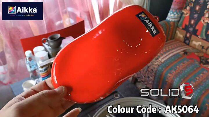 AIKKA AK5064 Red AF | Solid Series | Automotive Color 2K Car Paint ...