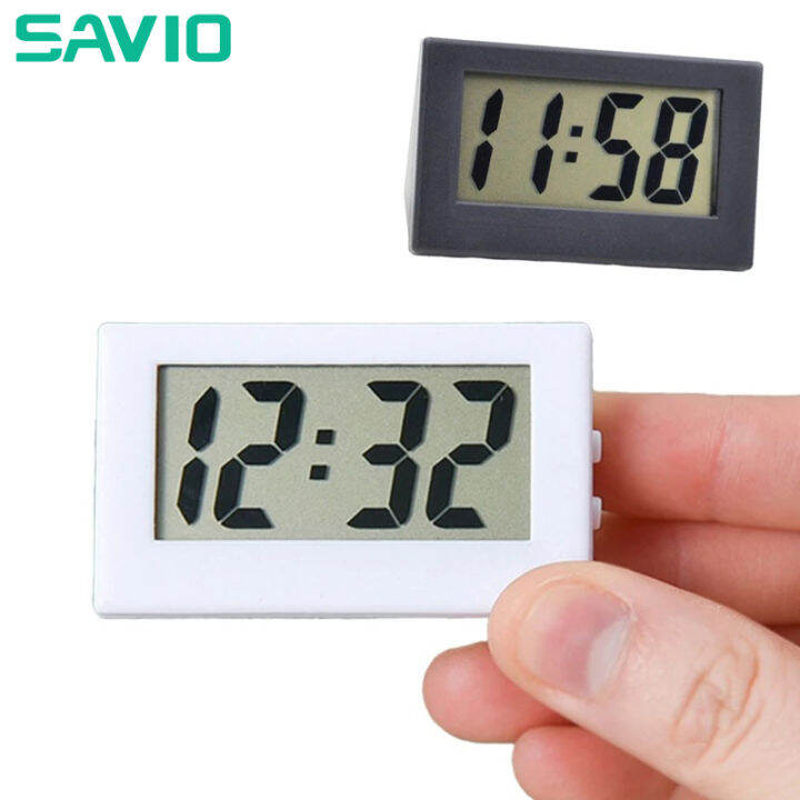 SAVIO Mini Lcd Digital Clock Portable Table Electronic Clock For Living ...