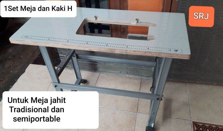 Meja dan Kaki H mesin jahit Tradisional, singer,Butterfly dan Kasik ...