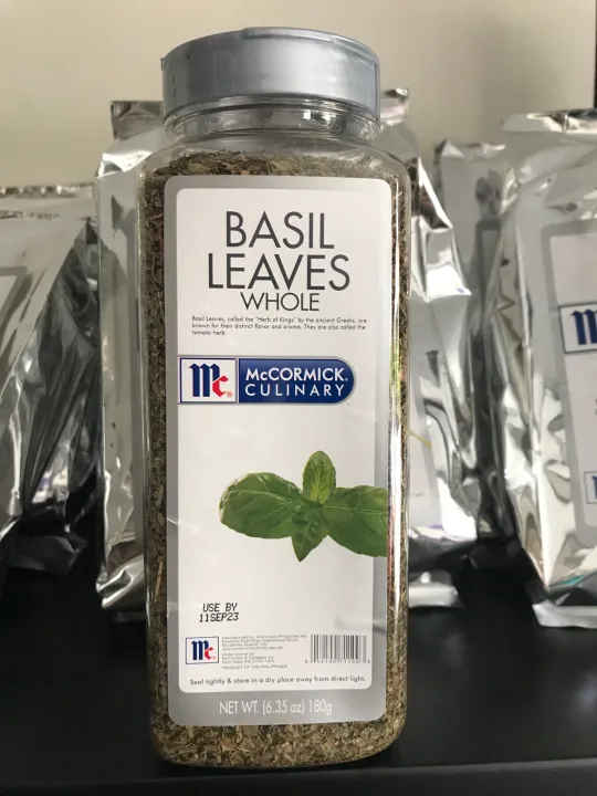 McCormick BASIL LEAVES WHOLE 180g | Lazada PH