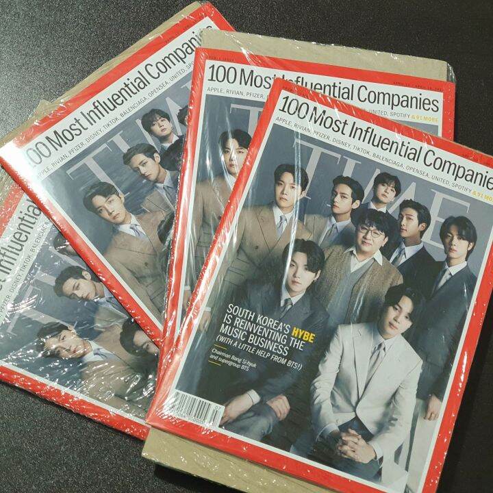 BTS Time Magazine April 2022 Issue 100 Most Influential Companies ...