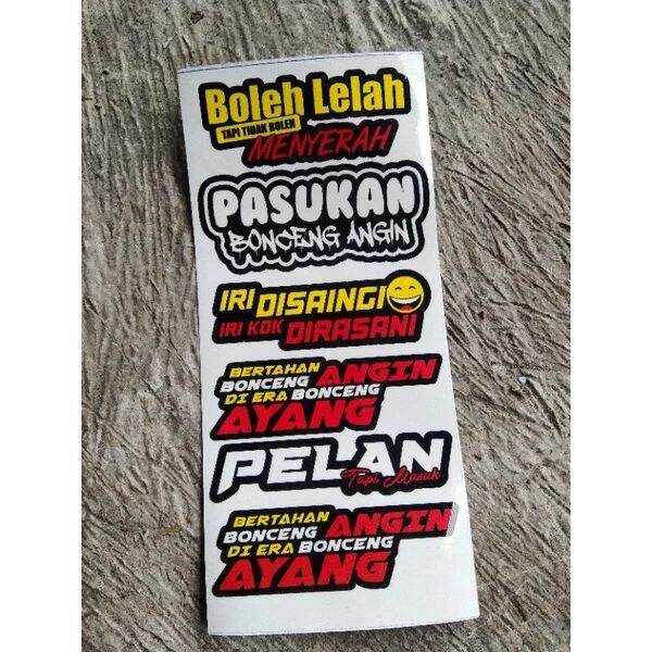 STIKER PACK KATA KATA RACING 2STROKE KEREN | Lazada Indonesia
