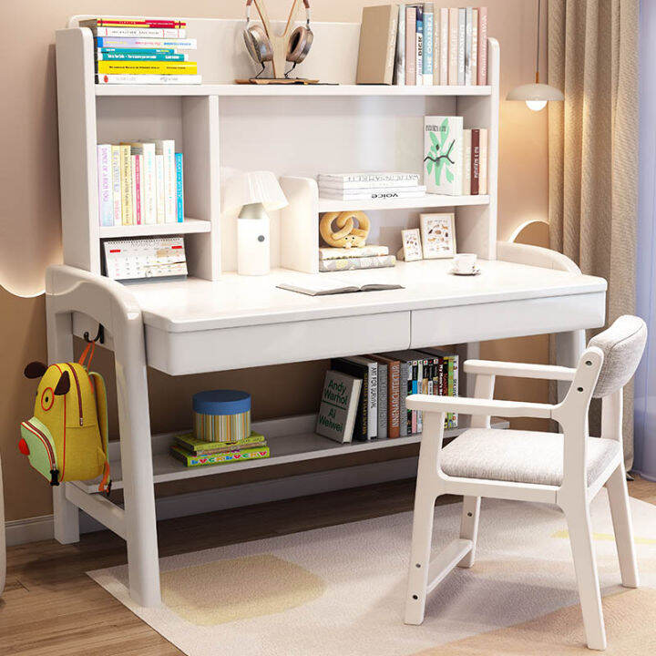 Solid Wood Adjustable Children's Desk Elementary School Student Desk ...