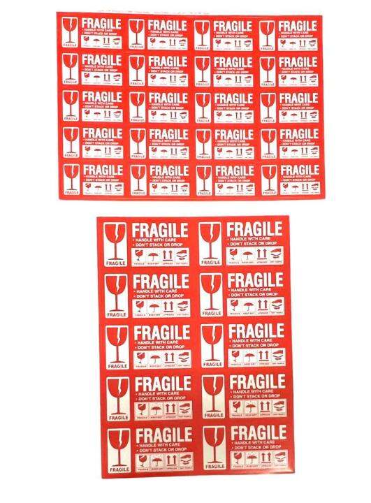 Fragile Sticker Fragile Label Packaging | Lazada