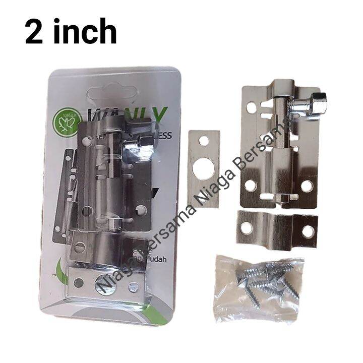 Grendel Pintu Stainless 2 Inch Selot Jendela Wanly | Lazada Indonesia