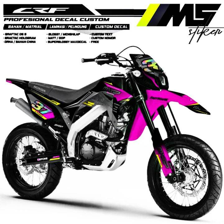 Decal Sticker Striping Variasi Fullbody CRF 150 L (BISA TAMBAH NOMOR ...