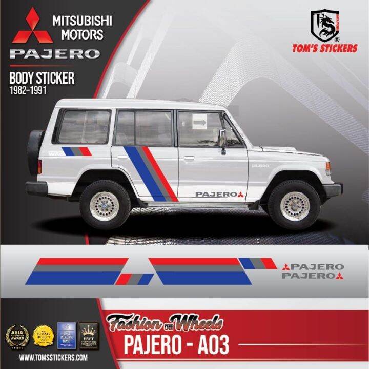 👍👍 MITSUBISHI PAJERO CAR BODY STICKER SET PAJERO - A03 | Lazada