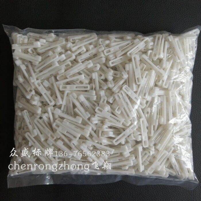 1000 PCs 3.1cm White Plastic Pin 31mm Safety Pin 3cm PVC Acrylic Name ...
