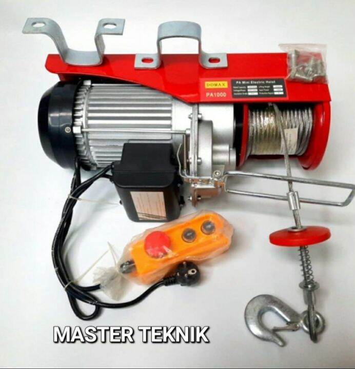 Mini Electric Hoist 1 Ton x 20 Meter Takel Electric Hoist PA 1000×20 M ...