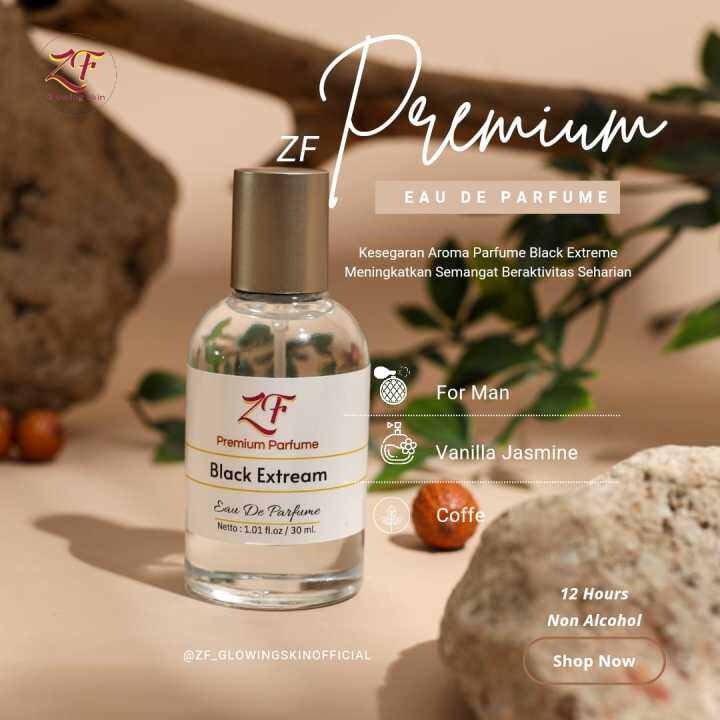 zf premium parfum non alkohol varian black extrem | Lazada Indonesia