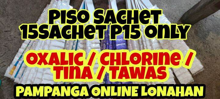 Piso Sachet Oxalic Chlorine Tina Tawas Small Pack Mura Presyong ...