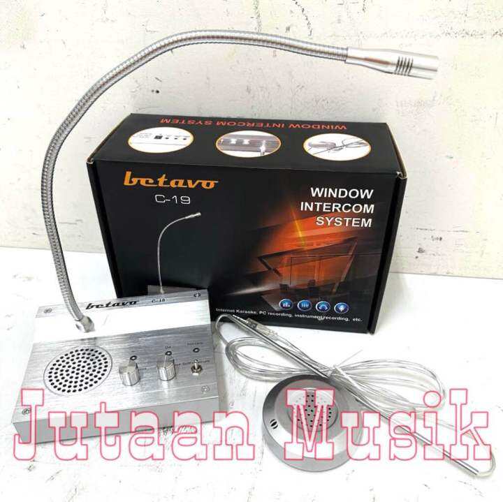 Microphone Mic Loket Intercom betavo c 19 Window Intercom Betavo C19 | Lazada Indonesia