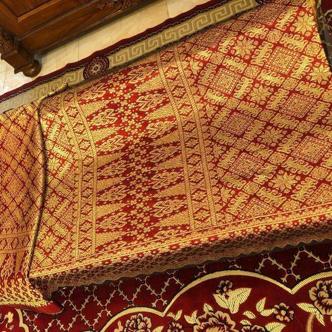 KAIN TENUN PALEMBANG SONGKET LEPUS GEBENG GOLD 013 | Lazada Indonesia