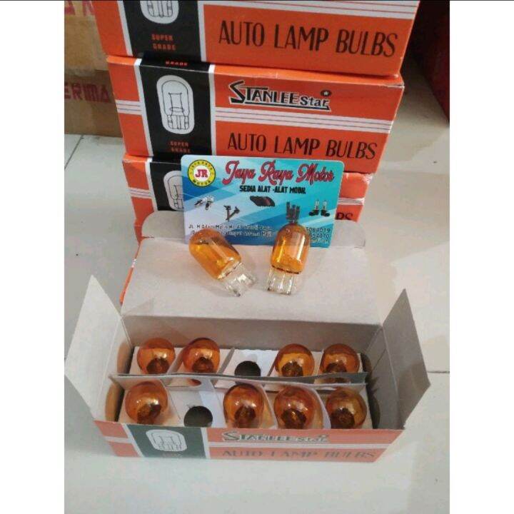Bola Lampu Mobil T20 Kaki 1 Lampu sen Model tancap model tusuk | Lazada ...