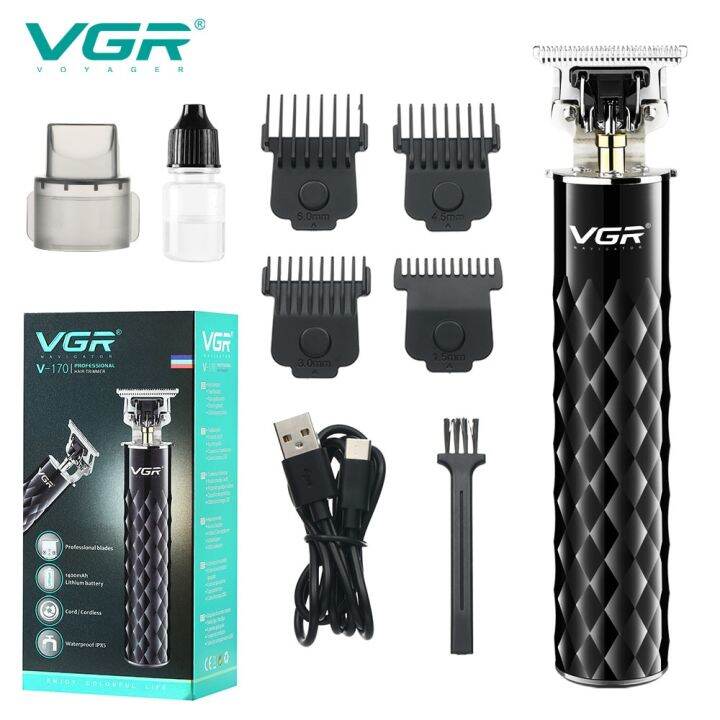 Original VGR V-170 Waterproof Zero Adjustable Professional Rechargeable Hair trimmer Metal | Lazada