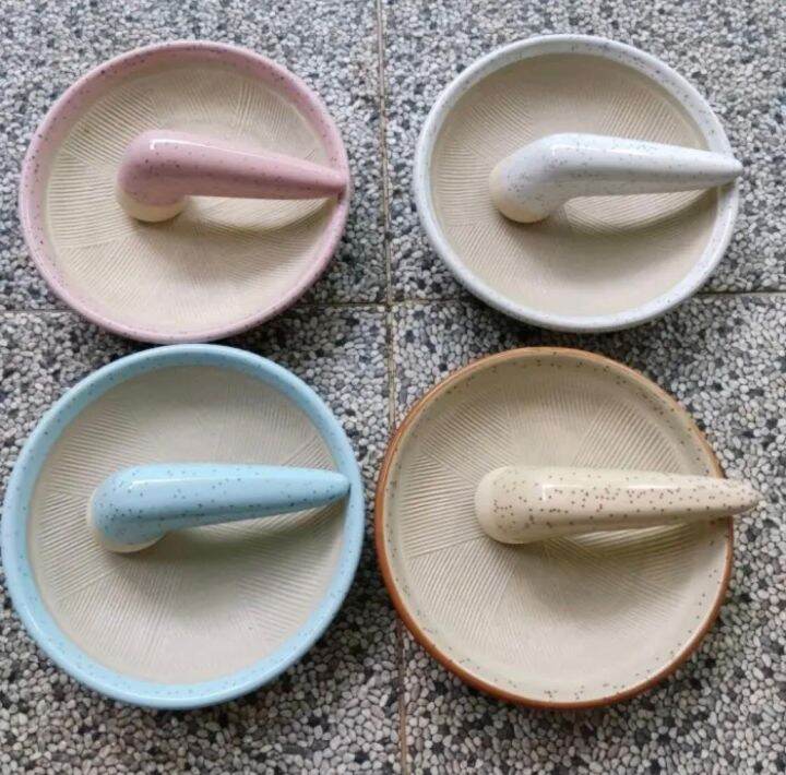 Cobek keramik dan uleg viral + bubble wrap | Lazada Indonesia