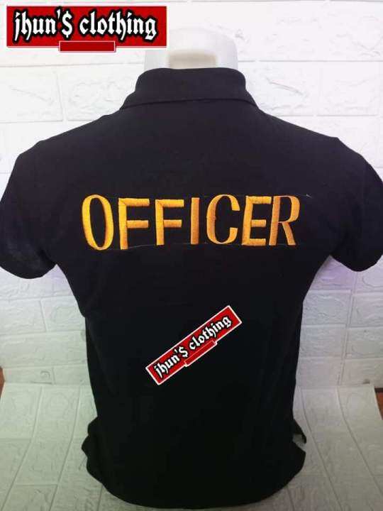 Security Officer Polo Shirt Complete Embroidery Patch | Lazada PH