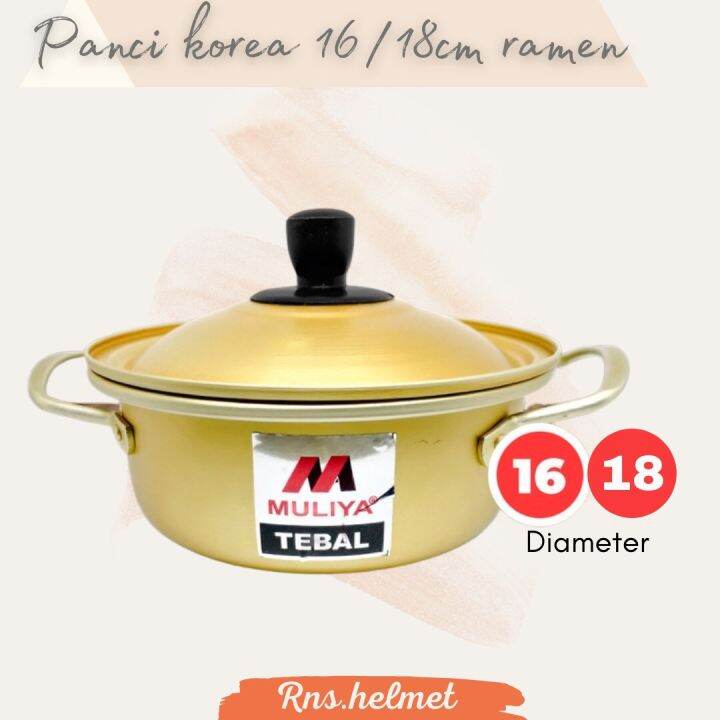 PANCI KOREA 16/18cm RAMYUN RAMEN RAMYEON MIE GOLD EMAS HOTPOT | Lazada ...